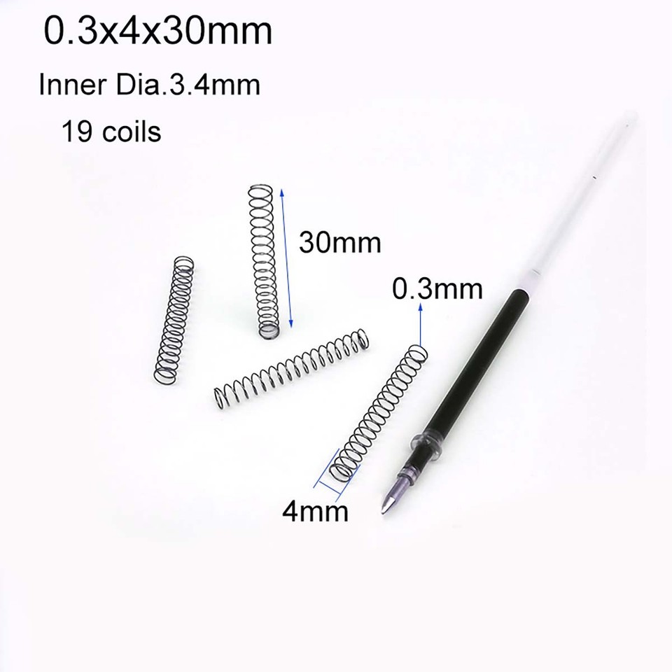 Mini Compression Spring 0.2mm 0.3mm 0.4mm Wire Dia.Pressure Springs L ...