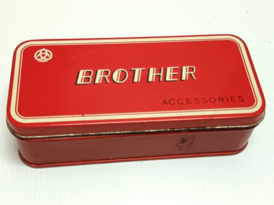 Vintage Metal SEWING TIN BOX BROTHER ACCESSORIES | eBay