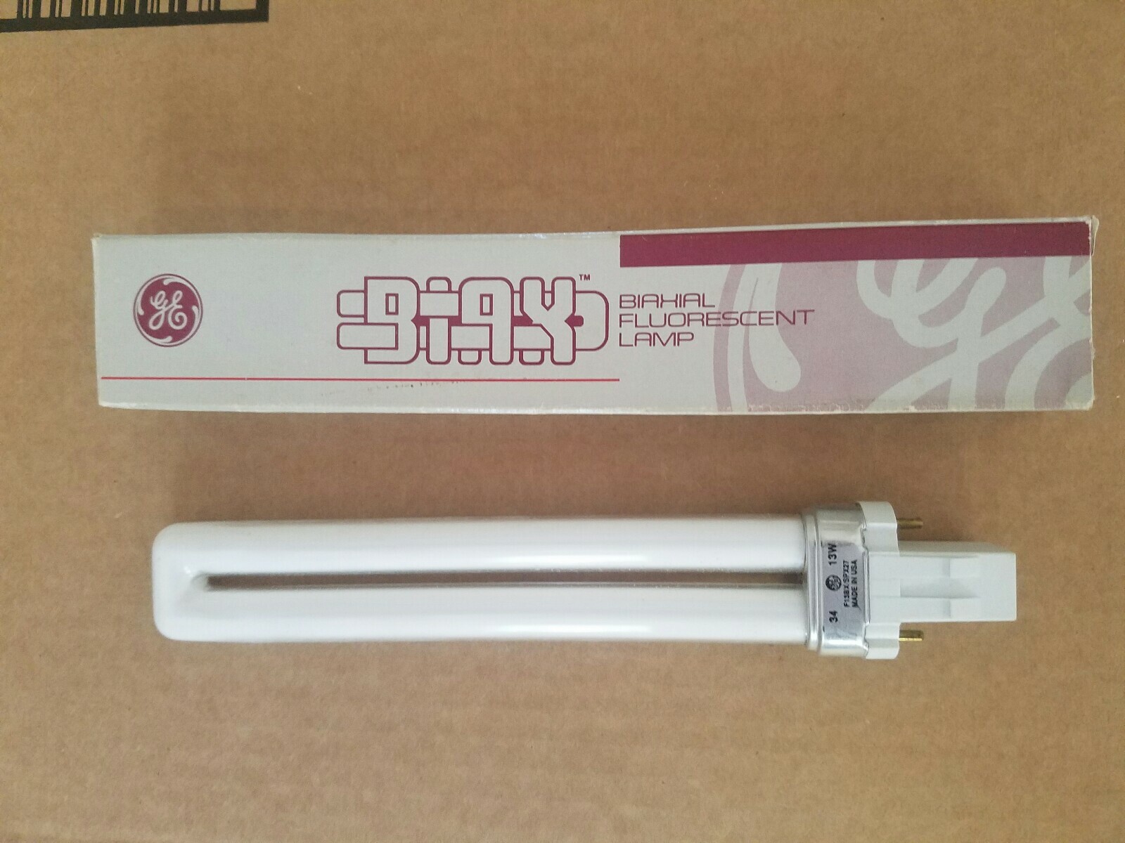 GE Biaxial Fluorescent Lamp Bulb F13BX/SPX27 13W New | eBay