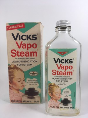 Vintage Vicks Vapo Steam Box and Bottle Liquid Medication Turquoise ...