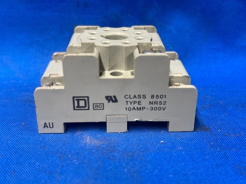 SQUARE D RELAY SOCKET 8501NR52 8 TUBULAR PIN DOUBLE TIER PLUG IN SERIES ...