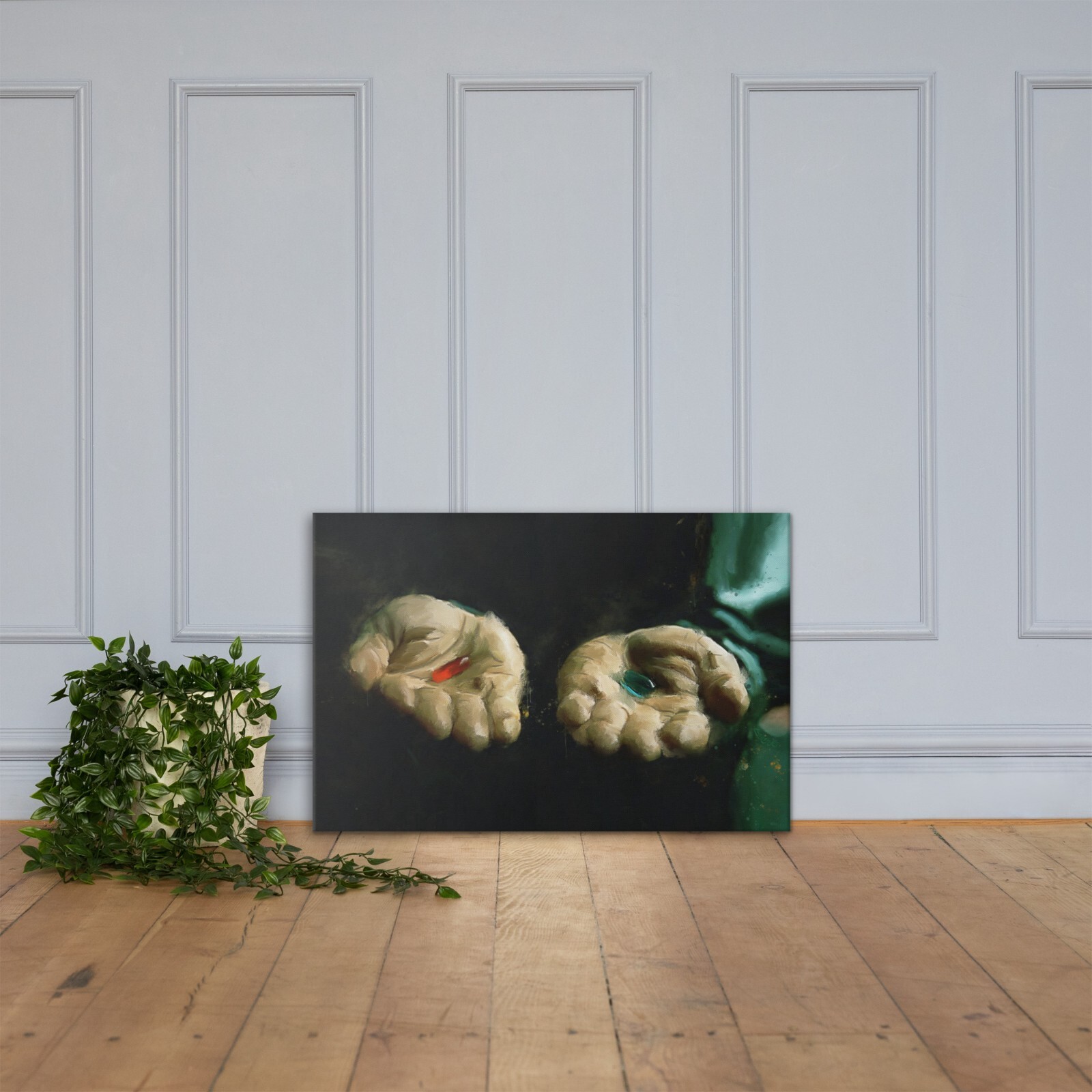 Matrix blue pill red pill Paint on Canvas |The Matrix Poster |Matrix ...