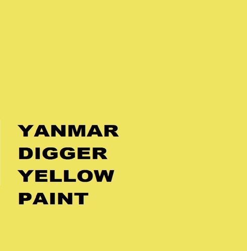 YANMAR YELLOW up to 2012 PAINT Machinery Enamel 1 Ltr Paint Brush ...
