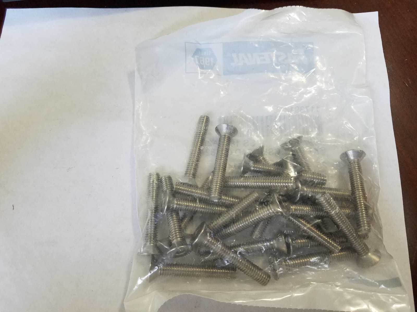 5/16"-18 x 2" ASTM F879 Hex Drive Grade 18-8 Stainless Steel Flat ...