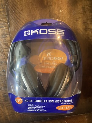 KOSS headset with mic USB SB45 Headphones Gaming Noise Cancellation ...