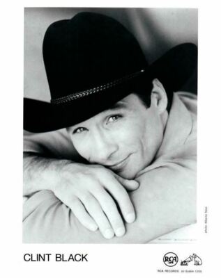 Clint Black Country Music Singer Iconic Portrait Original RCA Records ...