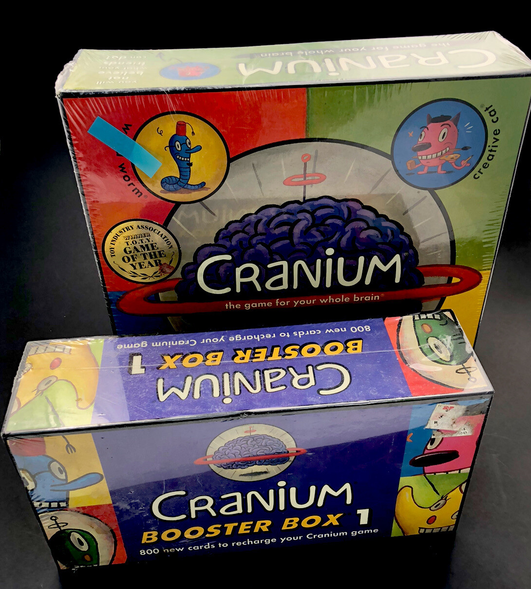 Cranium Board Game NIB And Booster Box 1 Vintage 1998 Complete Factory ...