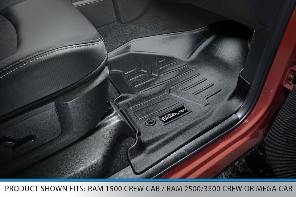 SMARTLINER Custom Fit Floor Mats Liner OEM TPE 2012-2018 Ram 2500 3500 ...