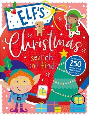Elfs Christmas Search and Find Sticker Activity Book by Lara Ede ...