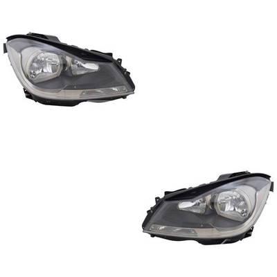 NEW PAIR OF HEADLIGHTS COMPATIBLE WITH MERCEDES-BENZ C63 AMG BASE COUPE ...
