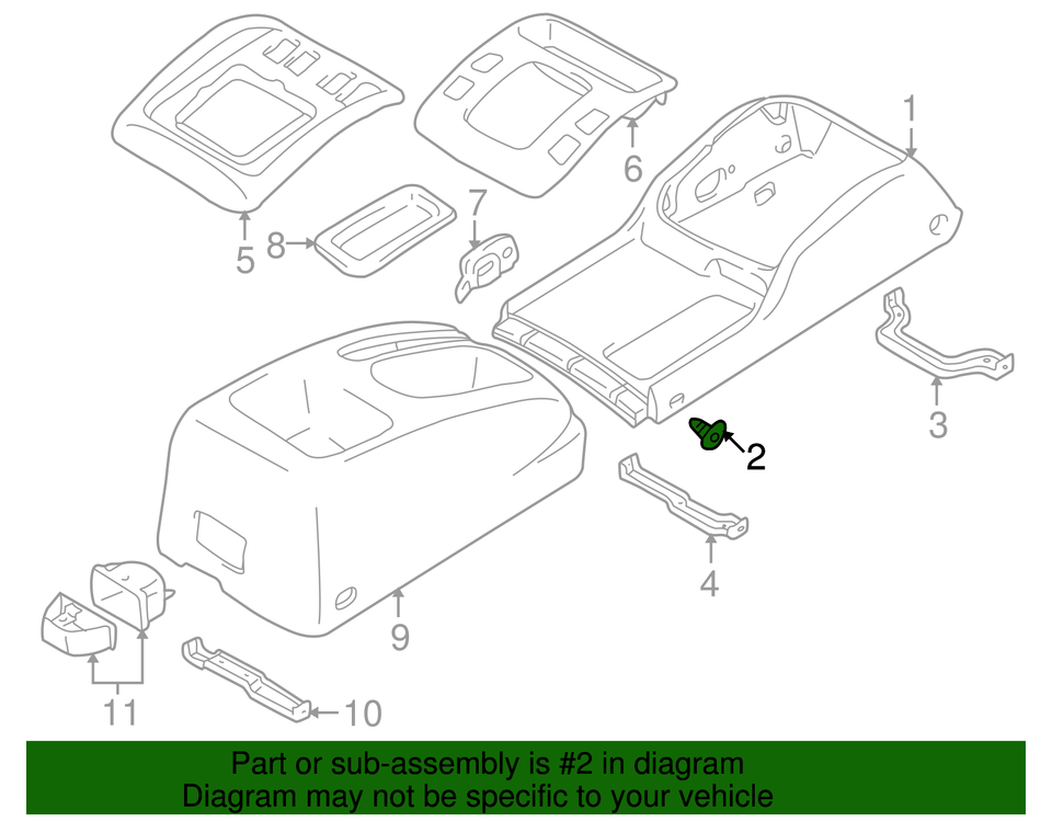 Genuine GM Front Console Clip 30020634 | eBay