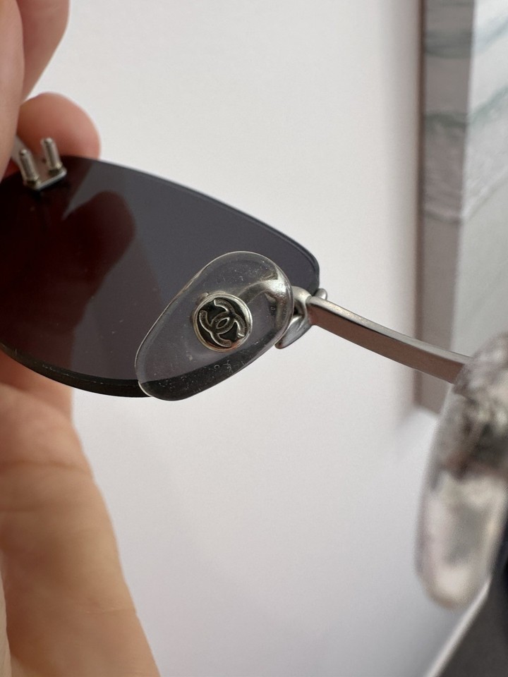 Vintage Chanel 4002 Rimless Sunglasss | eBay