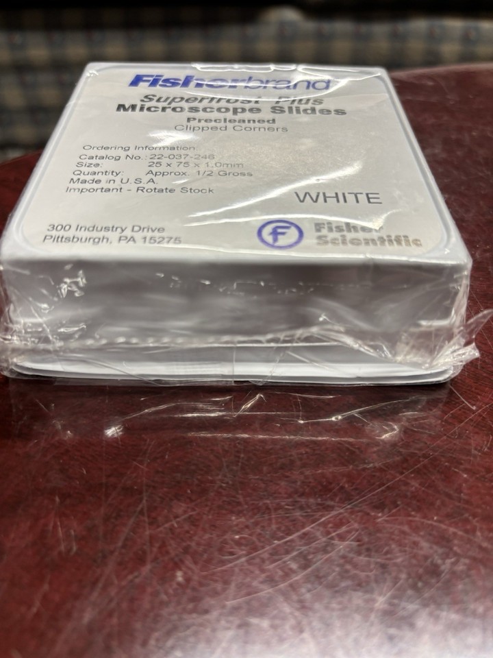 Fisherbrand™ Superfrost™ Plus Microscope Slides 144/PK Part# 22-037-246 ...