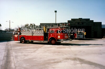 Fire Truck 4 Ladder Los Angeles County Fire Dept Rosemead CA 4x6 Photo ...