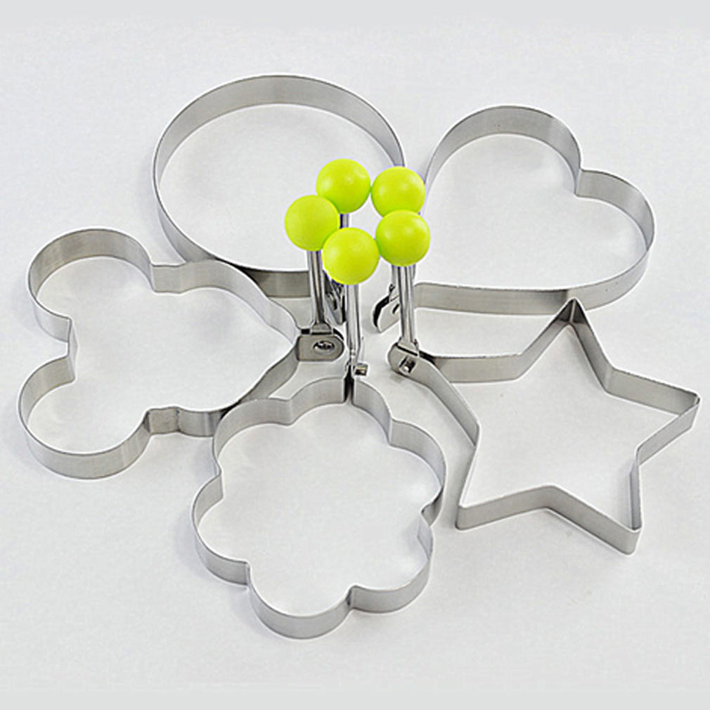 5pcs/Set Egg Mold Pancake Mould Fried Cooking Shaper Kitchen Tools ...