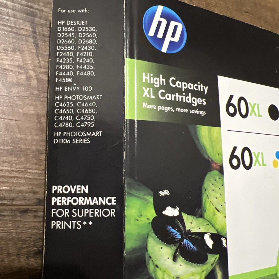HP 60XL Black And 60XL Tri-color Ink Cartridges 2-Pack NEW | eBay