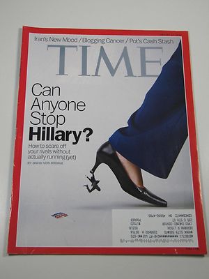 Time Magazine- Can Anyone Stop Hillary?: Hillary Clinton- January 27 ...