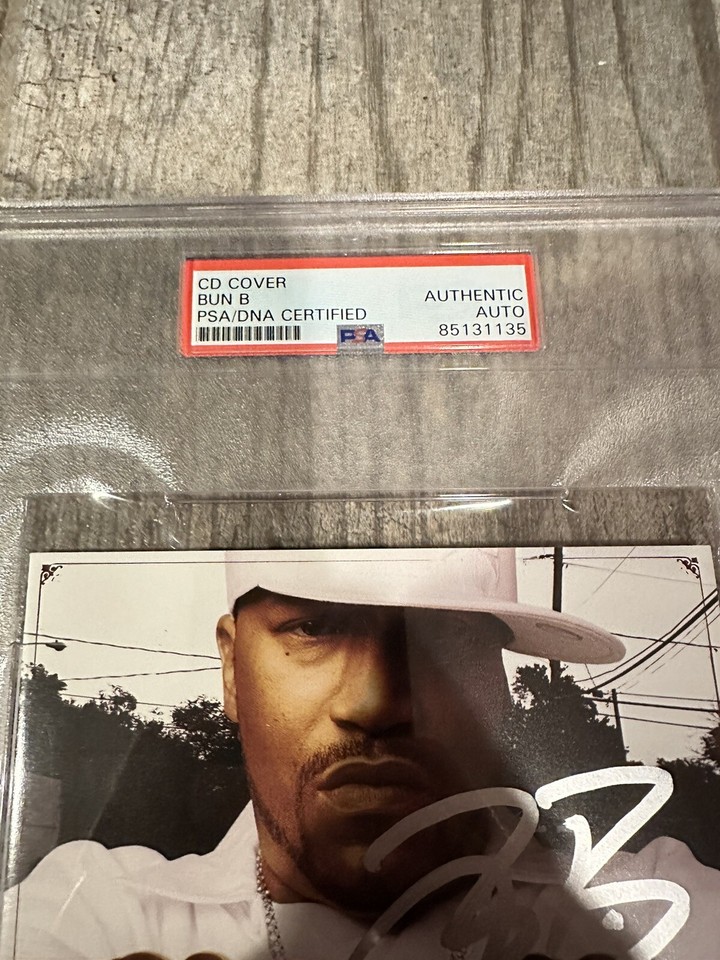 BUN B SIGNED TRILL CD AUTOGRAPHED PSA/DNA ENCAPSULATED COA RAPPER UGK ...