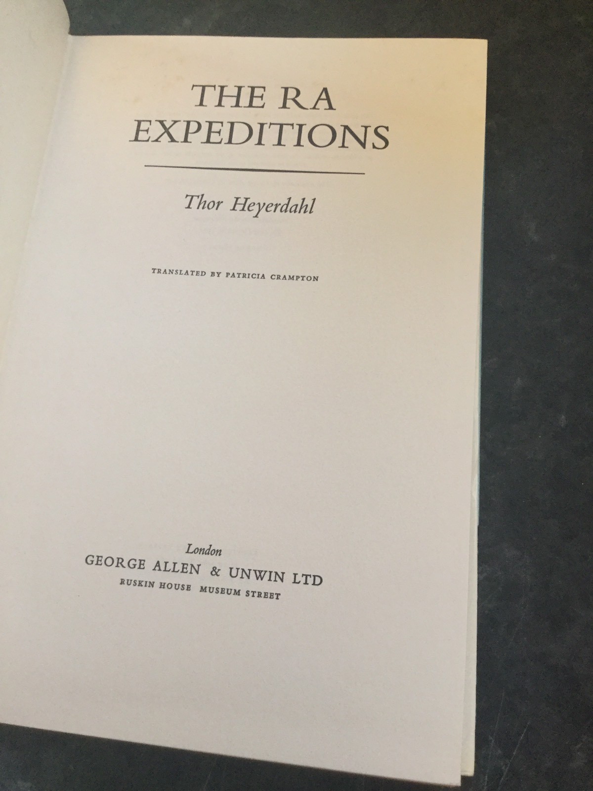 The Ra Expeditions by Heyerdahl, Thor Hardback 1971 First Edition ...