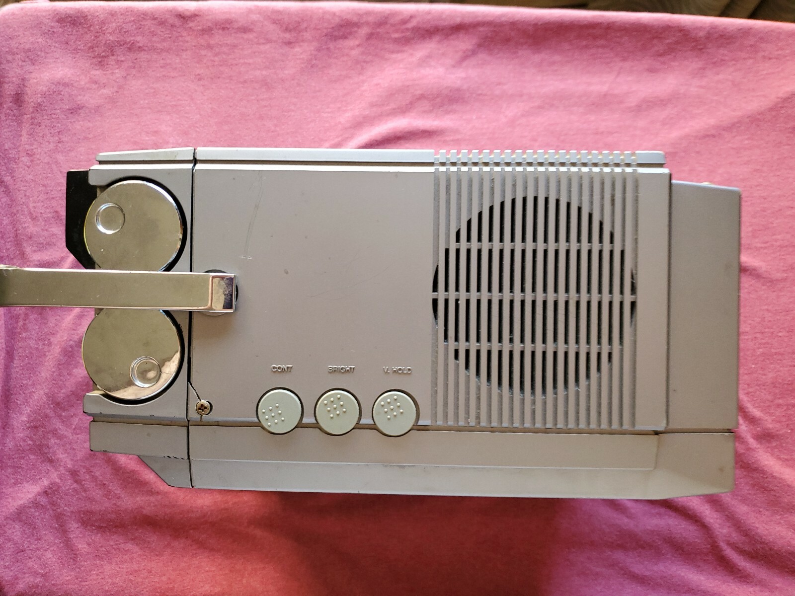 VINTAGE EMERSON 5" BLACK & WHITE AM/FM/PSB PORTABLE TELEVISION VR 35 | eBay