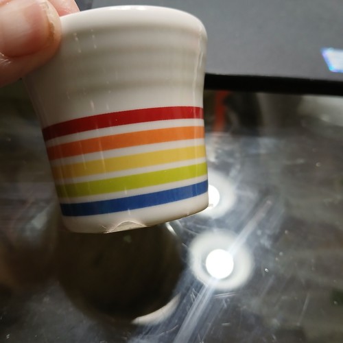 Fiesta Signature Rainbow Stripes Shot Glass New | eBay