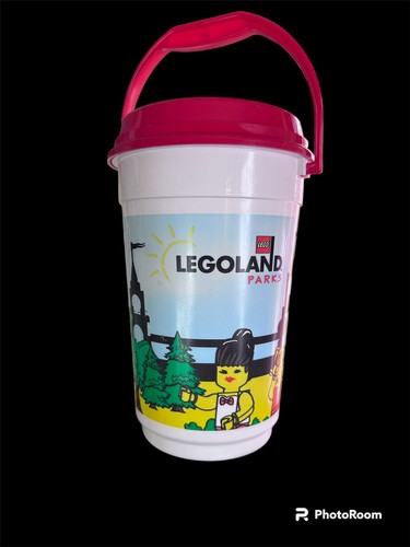 Legoland Popcorn Bucket Sand Pail Florida Whirley Drink Works Handle ...
