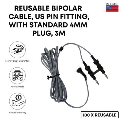 American Bipolar Forceps Silicon Cord 3 Metres Length Reusable Best ...