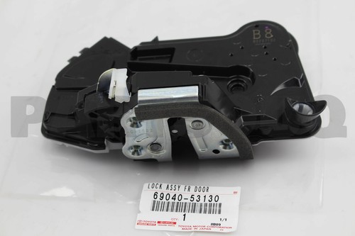 6904053130 Genuine Toyota LOCK ASSY, FRONT DOOR W/MOTOR, LH 69040-53130 ...