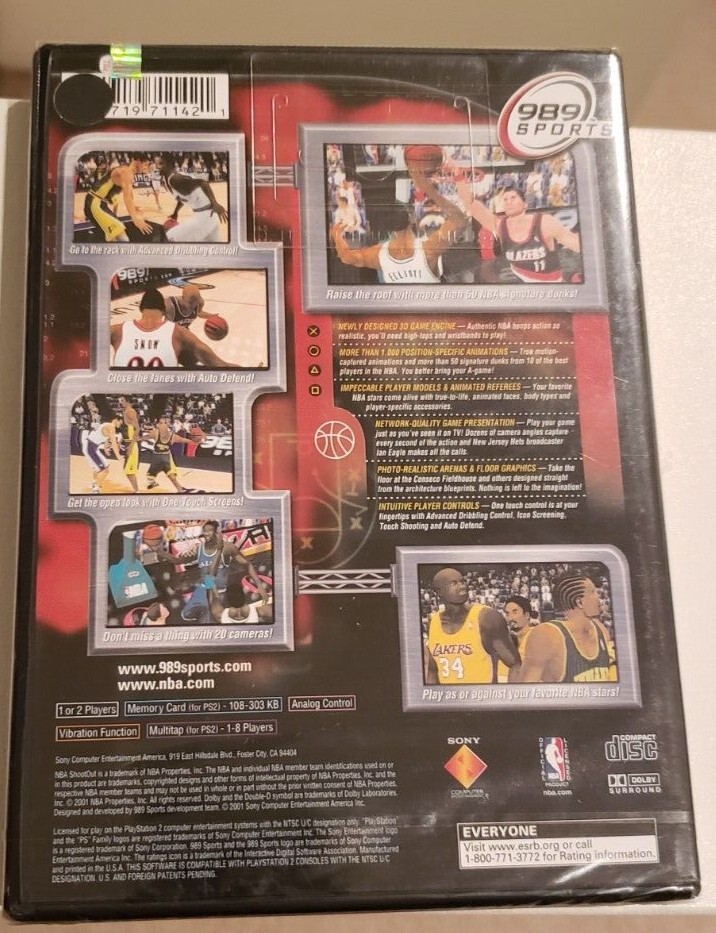 NBA ShootOut 2001 PS2 Completed, Clean Sealed (Sony PlayStation 2, 2001 ...