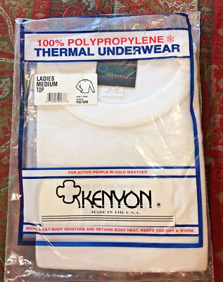 Base Layer Shirt Women's Thermal Underwear Made in USA Kenyon Polypro ...