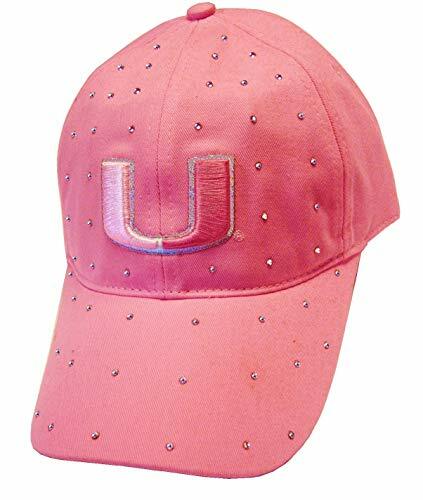 Miami Hurricanes NCAA Pink Rhinestone Slouch Relaxed Hat Cap Women's ...