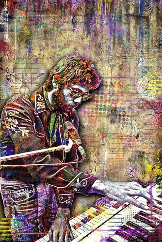 CHICAGO Robert Lamm 20x30in Poster Chicago Keyboardist Robert Art Free ...