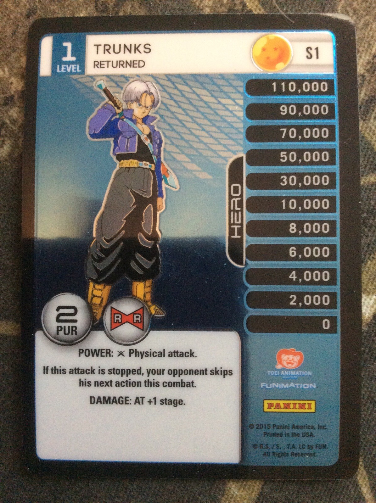 Trunks Level 1 Panini America S1 | eBay