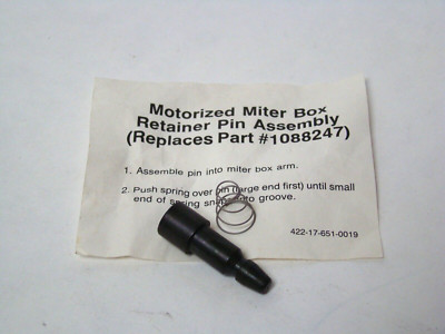 Rockwell Motorized Miter Box Retainer Pin Assembly Replaces Part ...