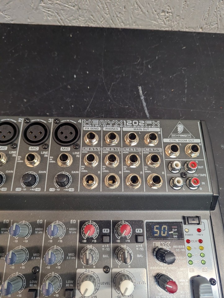 Behringer Xenyx1202FX 12 Channel Audio Mixer NO AC ADAPTER | eBay