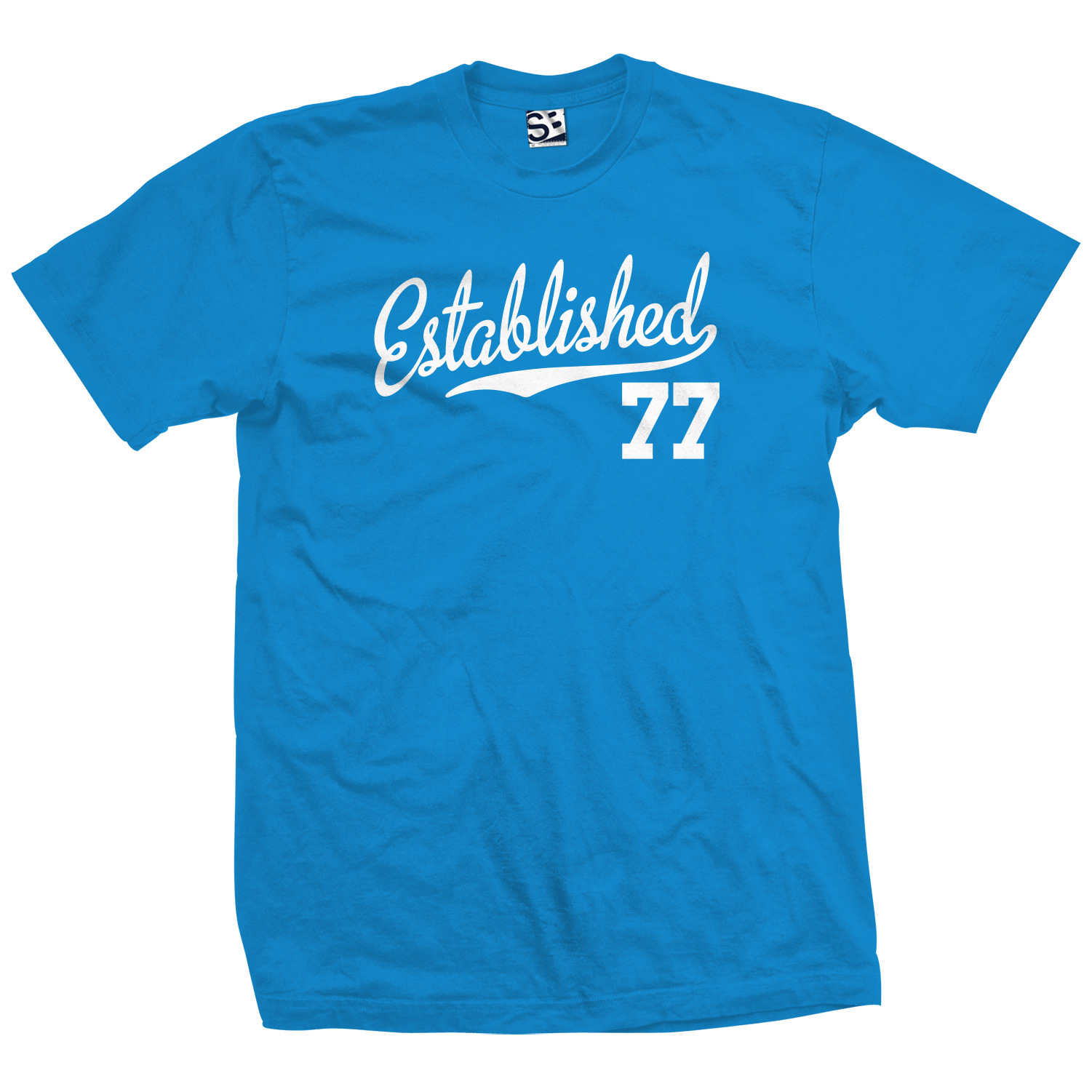 Established 77 Script Tail Shirt - 1977 40 40th Birthday Anniversary ...