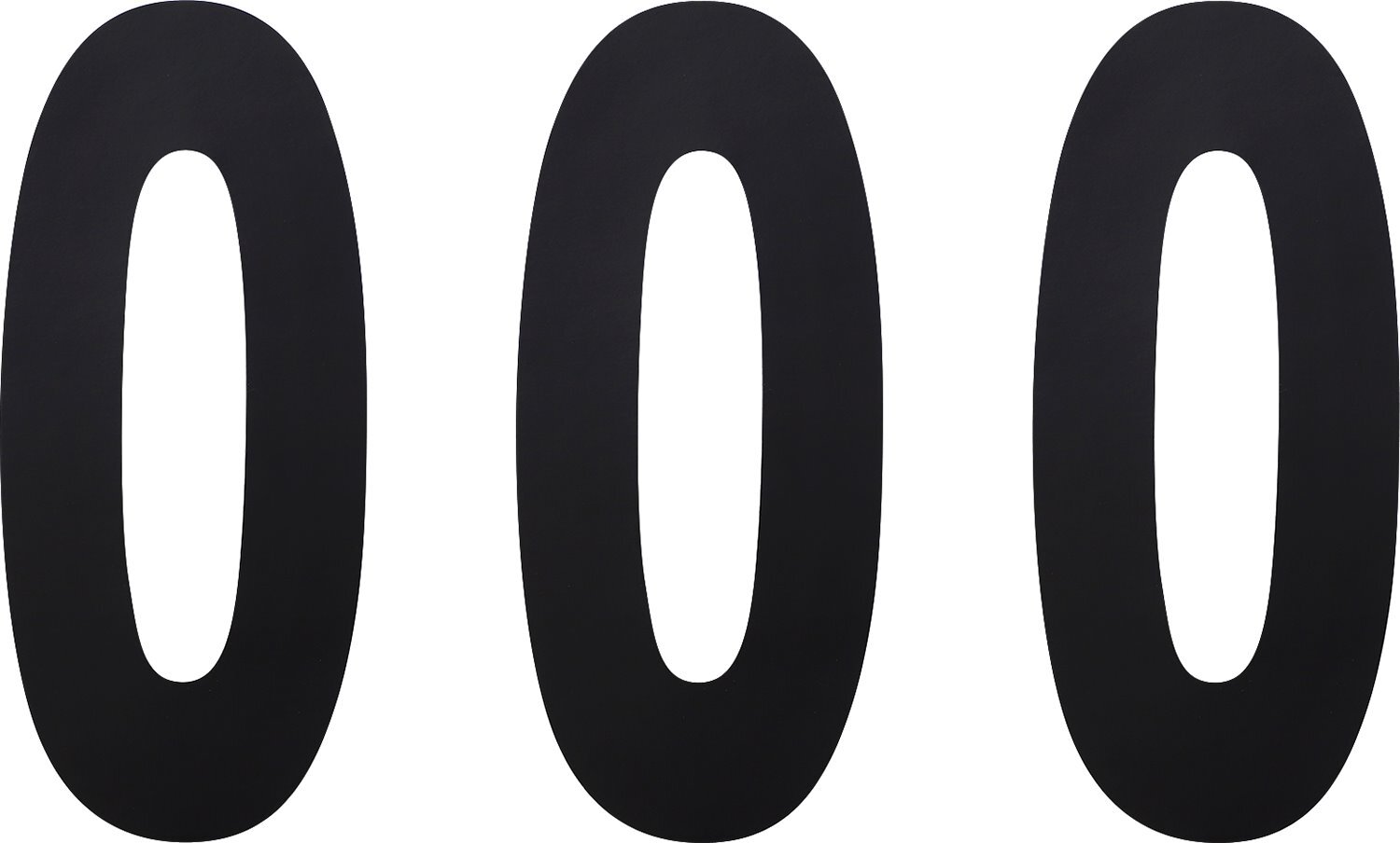 Factory Effex 8" Black Standard Number 0 Decals (02-4470) | eBay