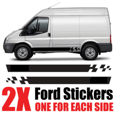 Ford Transit Graphics stripes Camper Van Custom SWB LWB Decals Stickers ...