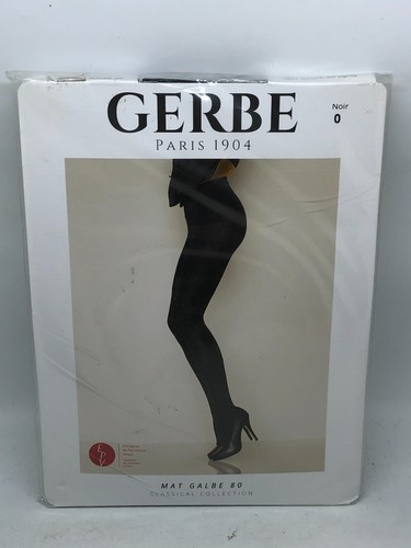 Collants Femme GERBE Mat Galbe 80 Taille 0 couleur Noir Neuf !!! | eBay