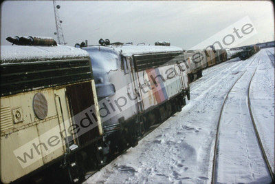 Original Slide Chicago & Northwestern CNW 423 EMD F7A Proviso ILL 2-93 ...