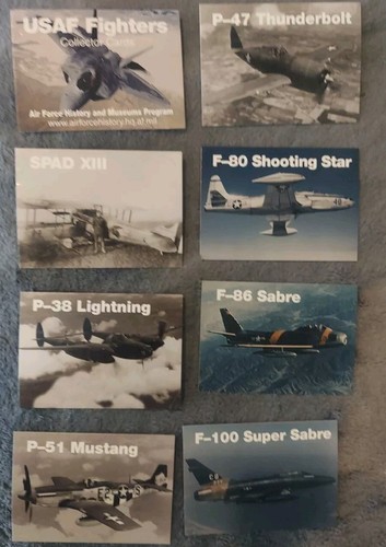 USAF Fighters Jets United States Air Force Collector Trading Cards ...