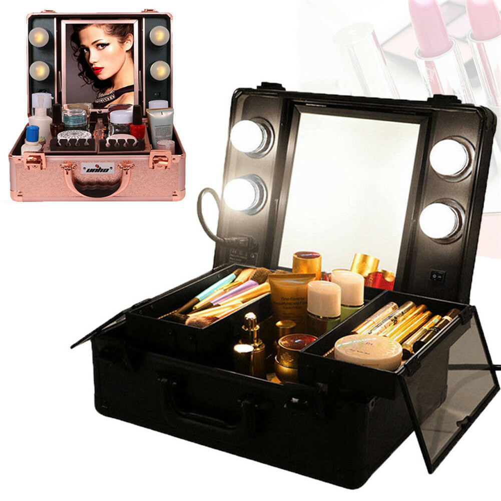 Professional Makeup Box With Lights | Saubhaya Makeup