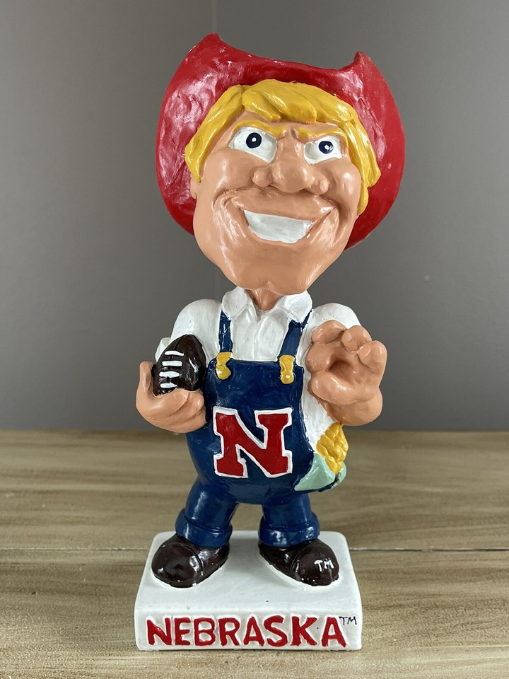 HERBIE HUSKER Nebraska Cornhuskers Football Mascot BPI Nodder ...