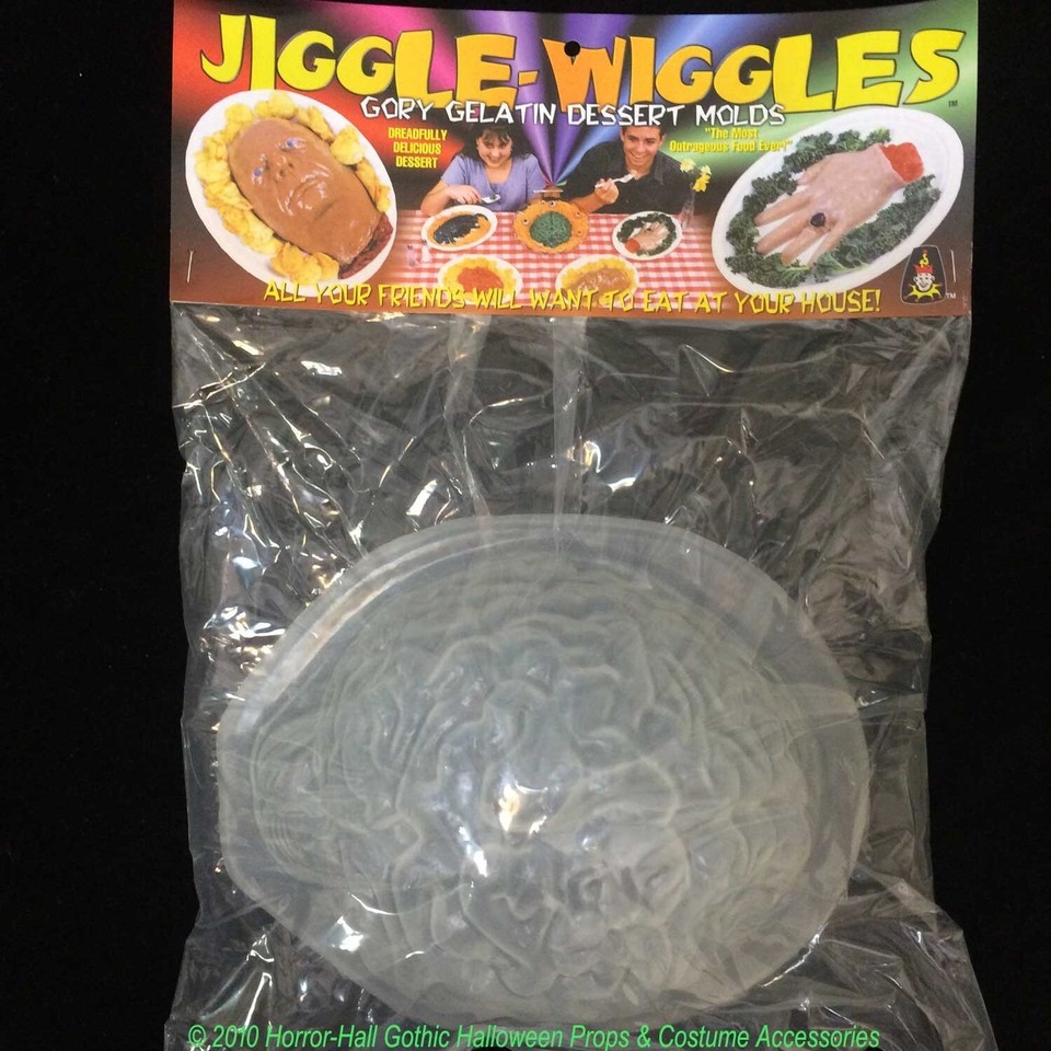 DIY Large Life Size BRAIN DESSERT GELATIN MOLD Zombie Food Halloween ...