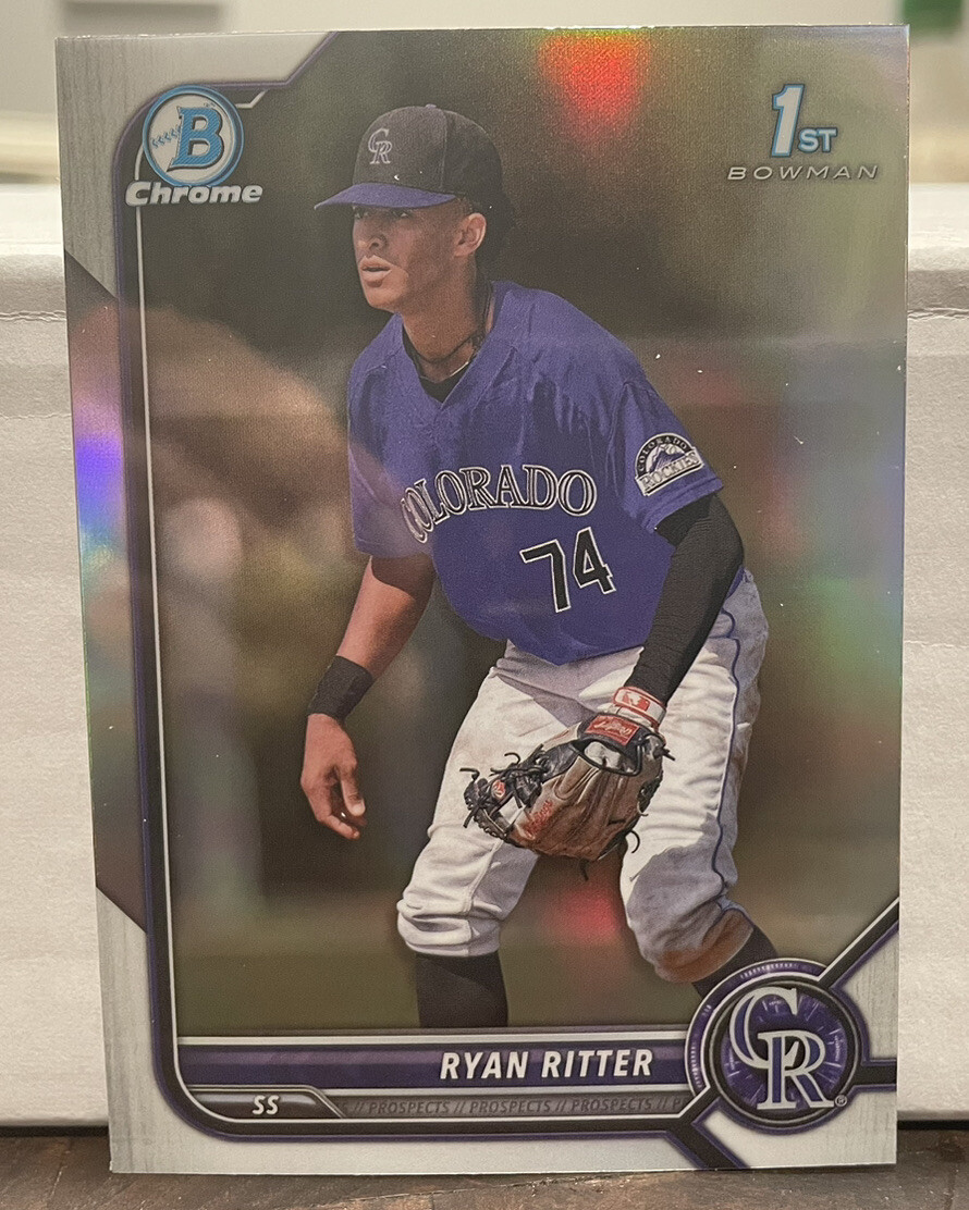 Ryan Ritter 2022 Bowman Chrome Draft Refractor Prospect #BDC-136 | eBay