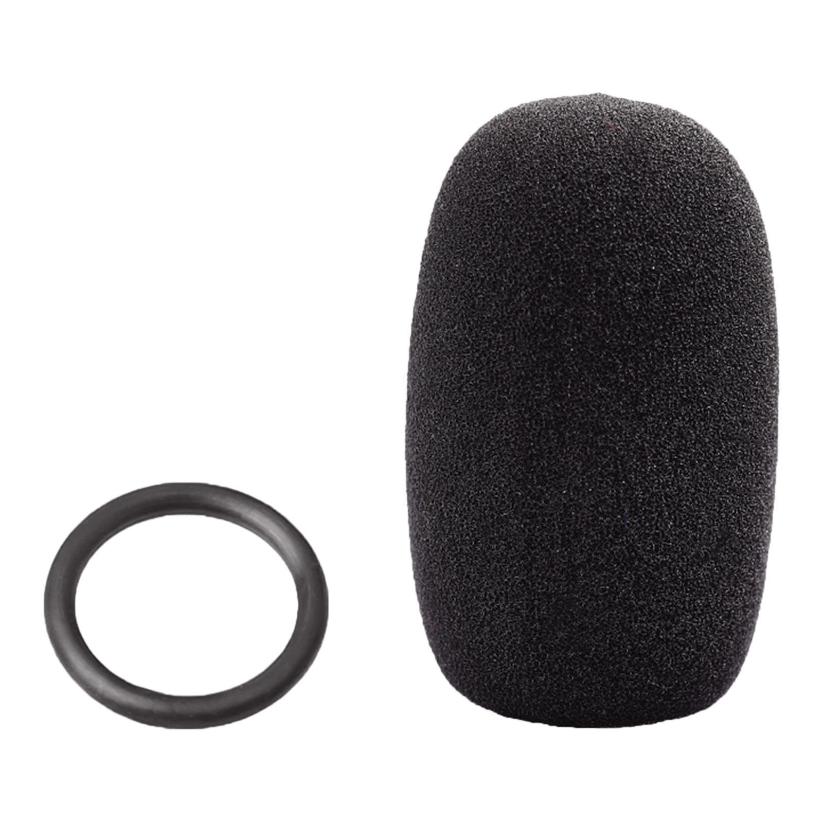 Mic Muff Aviation Headset Dynamic Mic Cover Mic Sponge Sleeve Practical ...