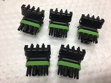 Delphi 12034342 Weatherpack Connector 5 Pin Male Tower Housing 5 PK ...