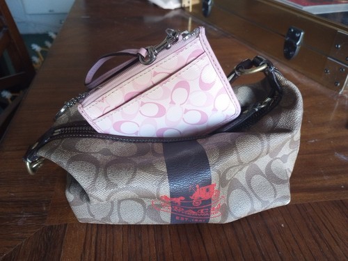 Coach Leatherware Est 1941 Womens Tote Bag Multicolor Monogram Handle ...