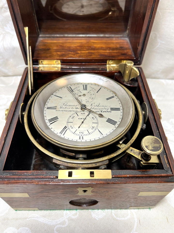 Thomas Porthouse Ship's Chronometer # 6825 Circa 1850s Restored Case ...