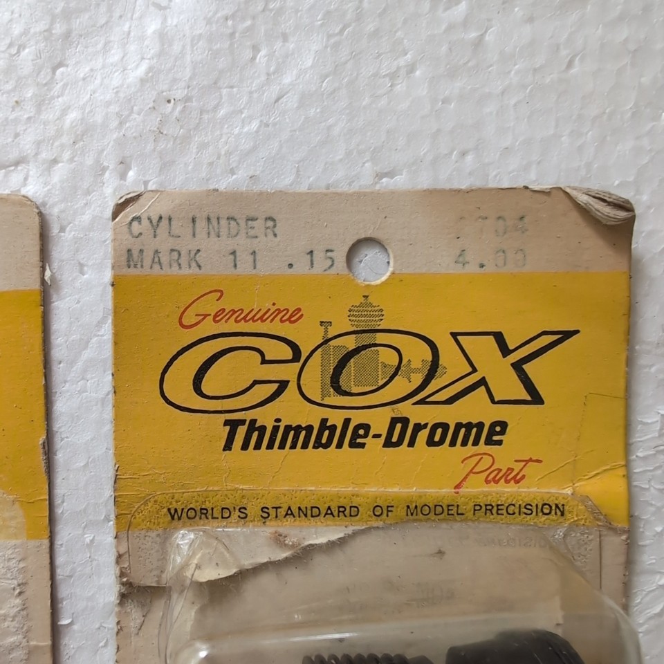 Vintage COX RC Airplane Engine/Parts LOT 18 PCs. Cylinder Heads Engine ...